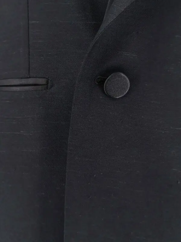 Tagliatore Stretch Viscose And Silk Blazer