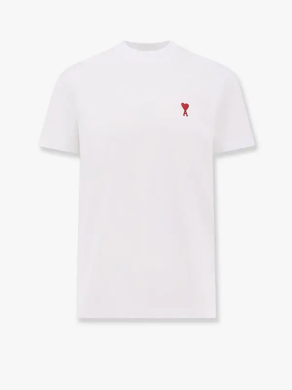 AMI Paris Biologic Cotton Tshirt - White