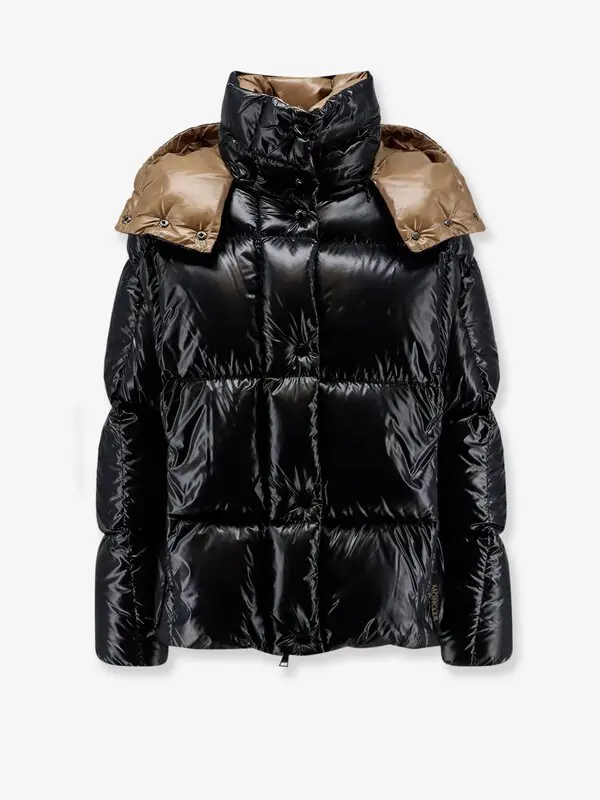 Moncler Parana Down Jacket With Contrasting Lining - Black