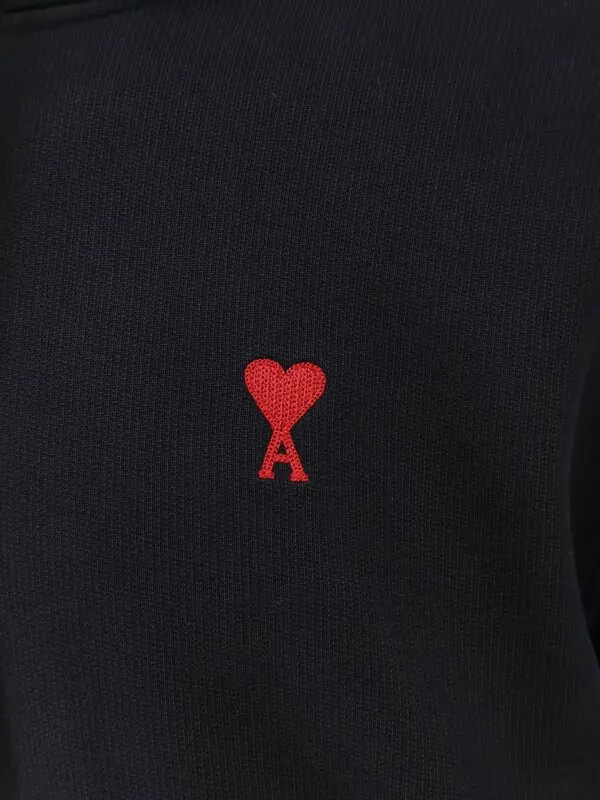 AMI Paris Cotton Sweatshirt With Logo Embroidery