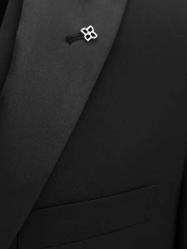 Tagliatore Virgin Wool Tuxedo With Vest