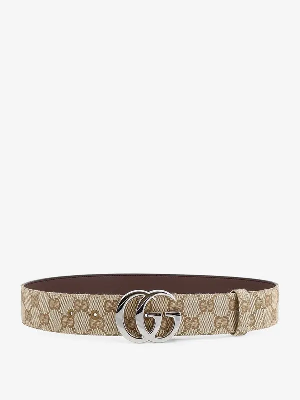 Gucci Gg Fabric Belt - Beige