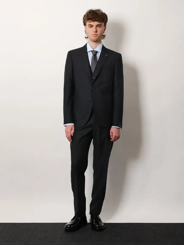 Tagliatore Virgin Wool Suit With Vest