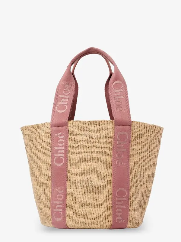 Chloé Woody Raffia Shoulder Bag