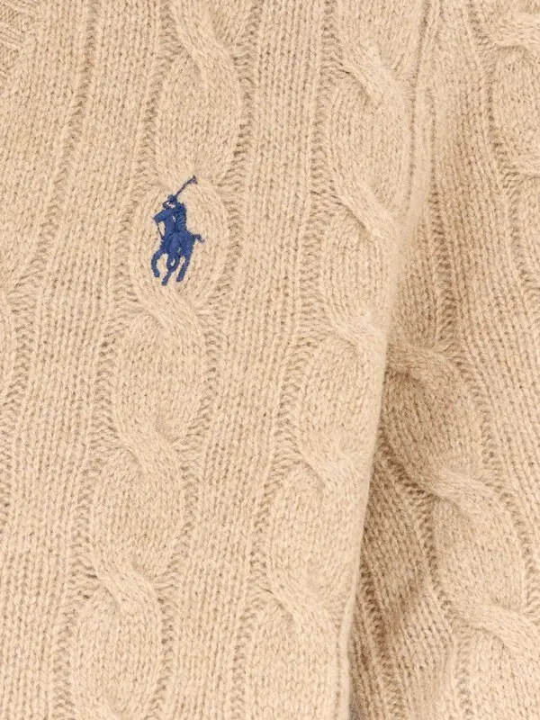 Polo Ralph Lauren Wool And Cashmere Cable-knit V-neck Sweater