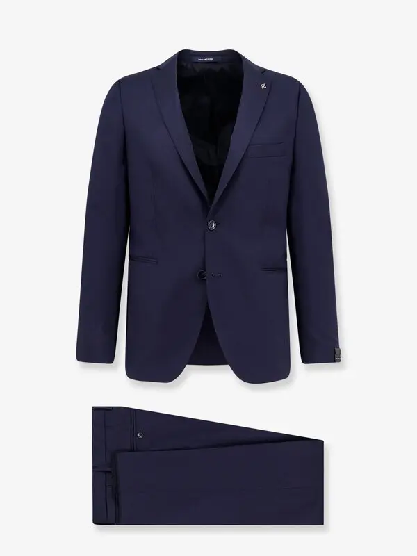 Tagliatore Singlebreasted Virgin Wool Suit - Blue