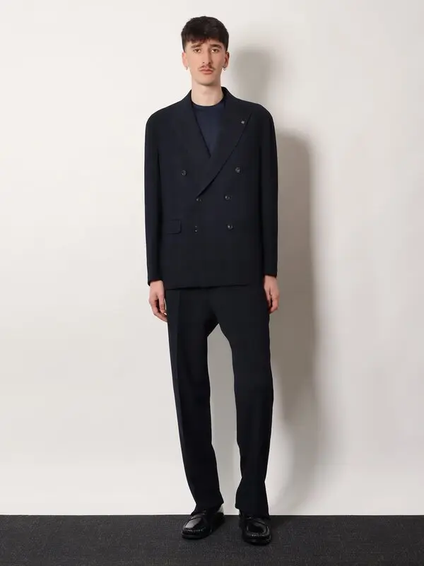 Tagliatore Doublebreasted Stretch Virgin Wool Suit