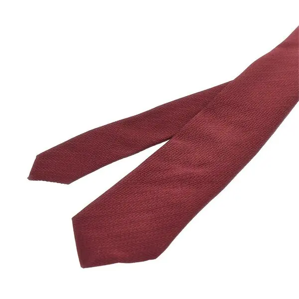 Emporio Armani Silk Necktie With Jacquard Motif - Red