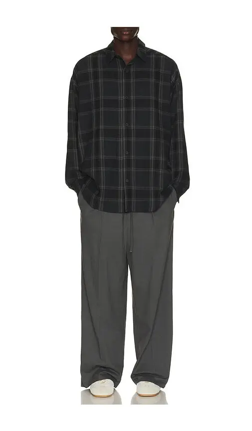 Fear Of God Pleat Front Drawstring Pant In Grey