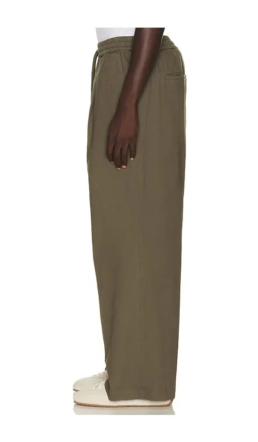 Fear Of God Pleat Front Drawstring Pant In Green