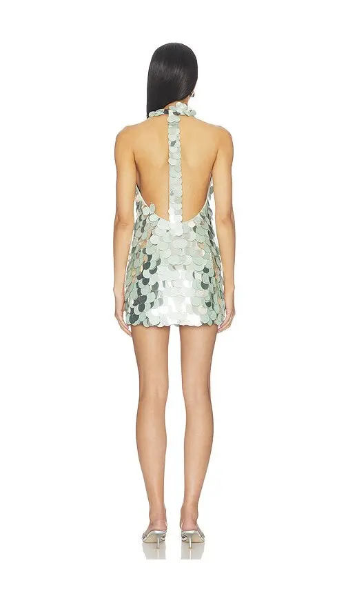Retrofete Briggs Sequin Halterneck Dress
