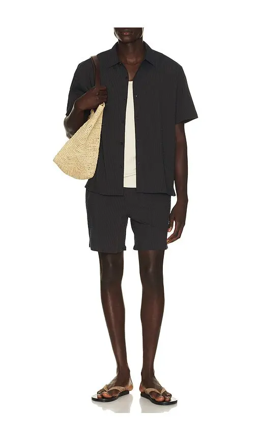 PERCIVAL Rowan Seersucker Swim Shorts