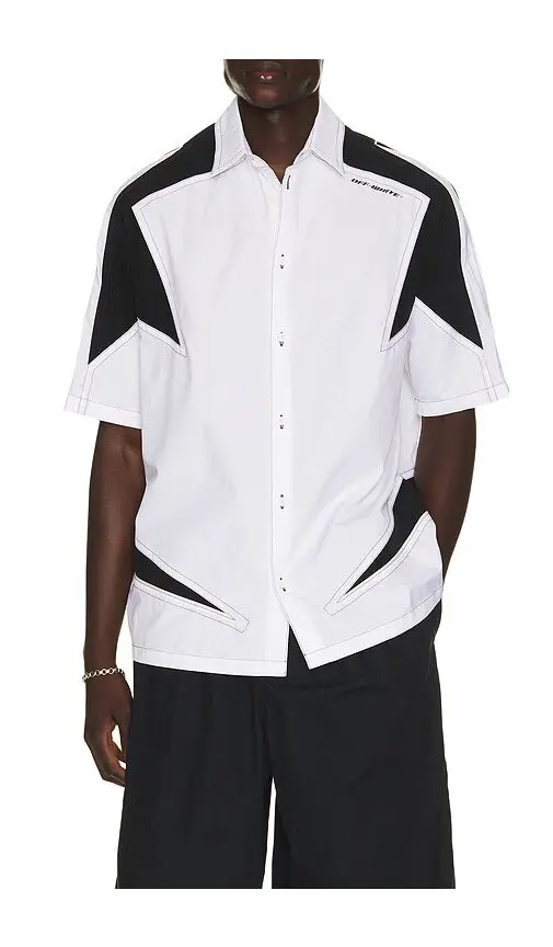 Off-White Race Logo Star Bowling Shirt