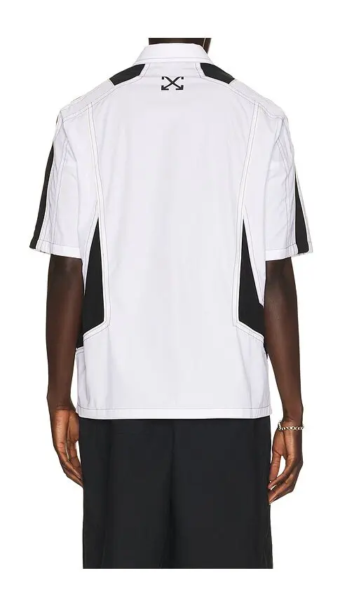 Off-White Race Logo Star Bowling Shirt