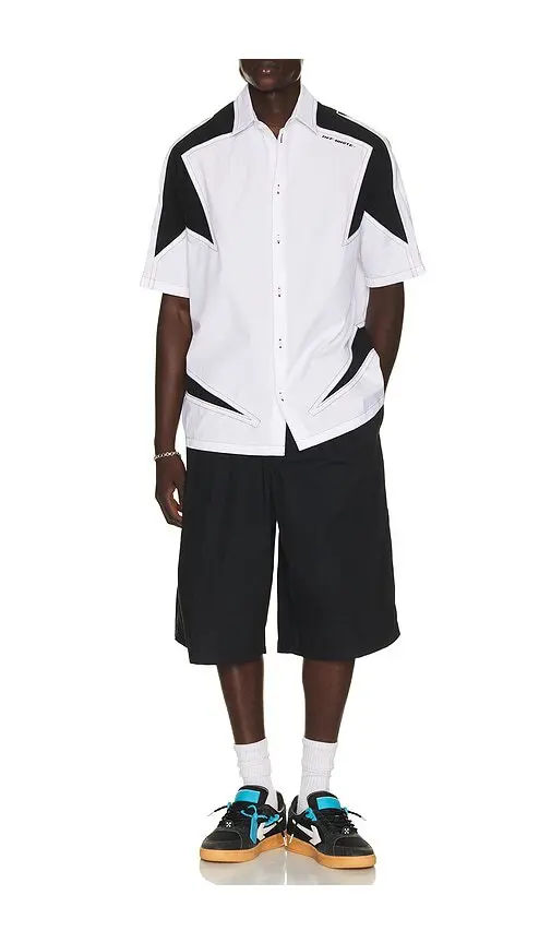 Off-White Race Logo Star Bowling Shirt