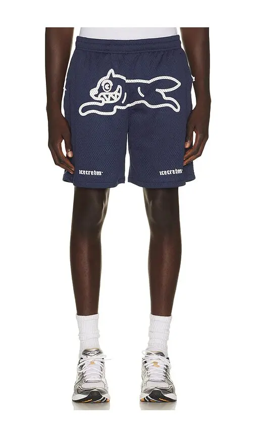 ICECREAM Slurpee Mesh Shorts In Blue - Eclipse