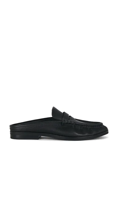 Simkhai Dean Pebble Leather Loafer Mule - Black
