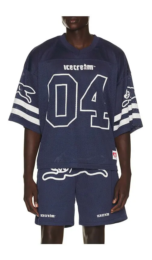 ICECREAM Slushie Short Sleeve Jersey In Blue - Eclipse
