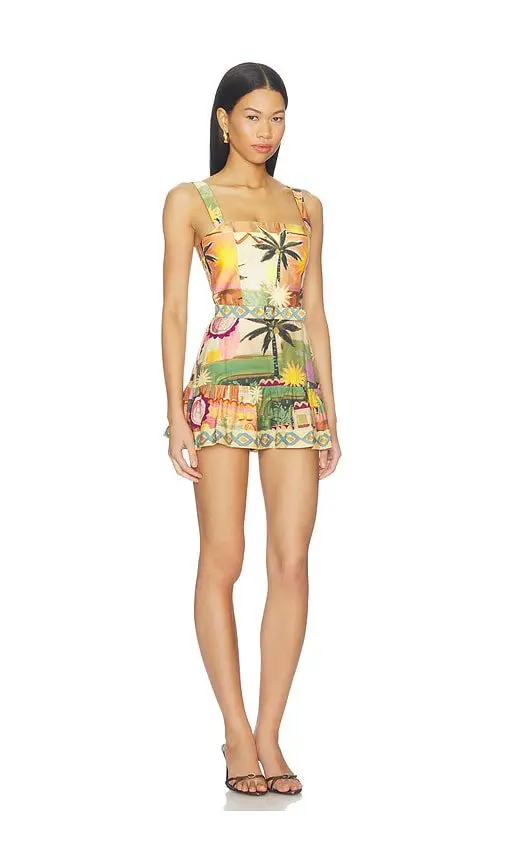Amanda Uprichard April Romper In Multi