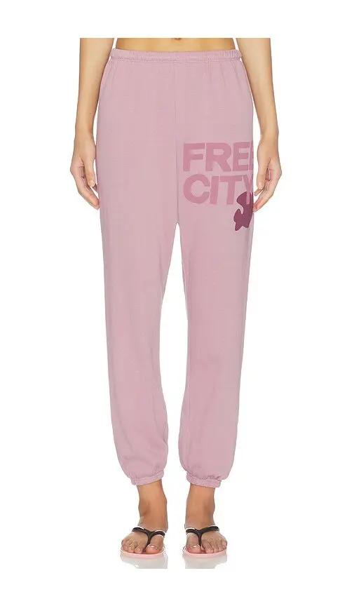 FREECITY Large Sweatpant In Blush