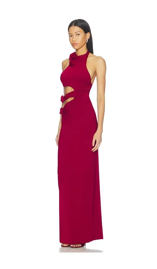 MAYGEL CORONEL Tempus Maxi Dress In Red