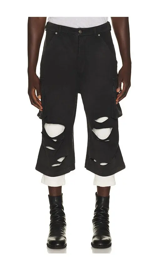 424 Ripped Bermuda Shorts
