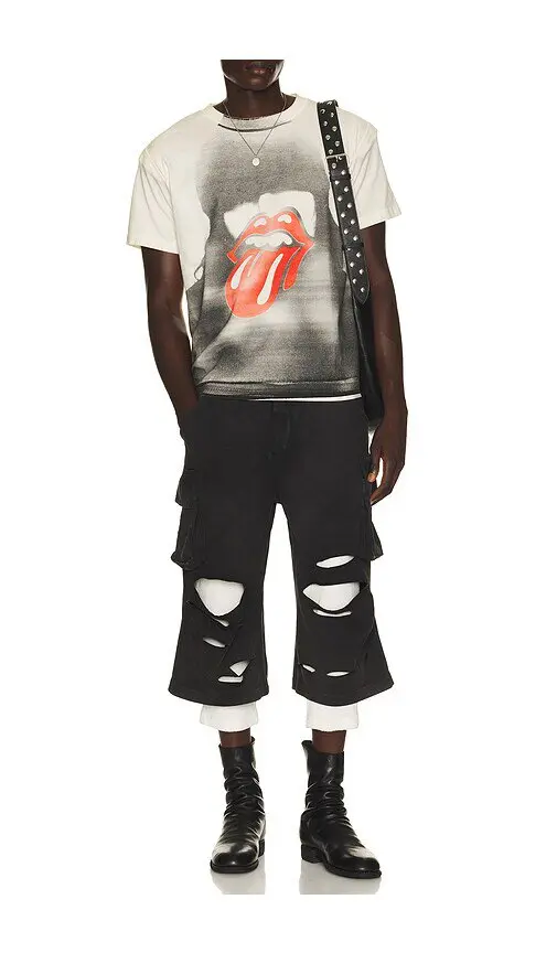 424 Ripped Bermuda Shorts