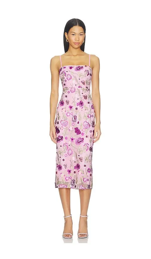 LOVERS AND FRIENDS Ellis Midi Dress - Purple