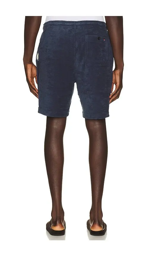 Faherty Brand Cabana Towel Terry Sweatshort In Blue