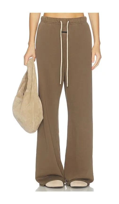 Fear Of God Undone Cut Lounge Fit Sweatpant In Green - Washed Moss