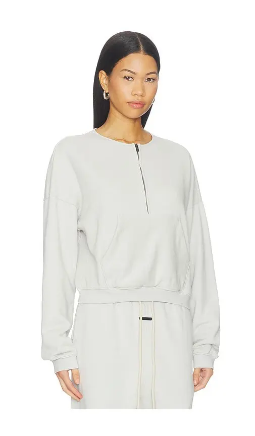 Fear Of God Relaxed Half Zip Sweater - Washed Overcast