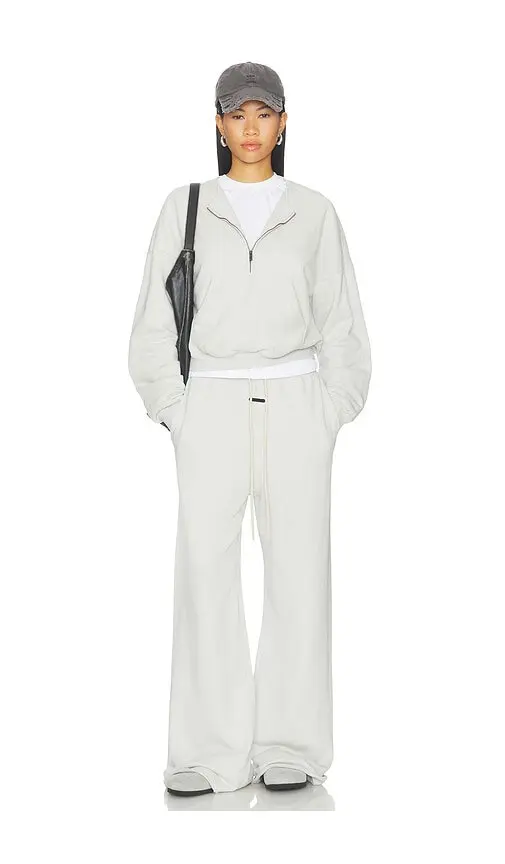 Fear Of God Relaxed Half Zip Sweater - Washed Overcast