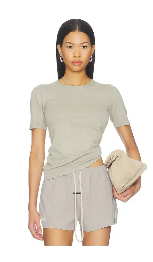 Fear Of God Slim Classic Tee In Green - Seal