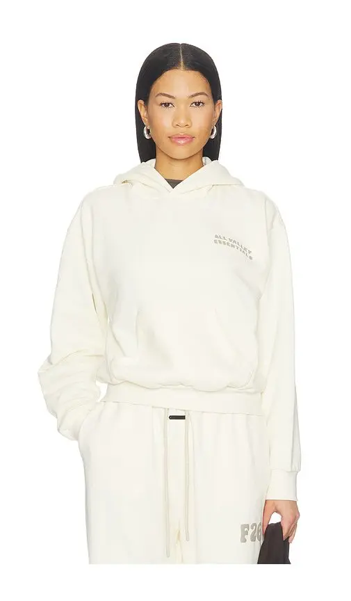 Fear Of God 90's Fleece Hoodie In Ivory - Washed Ivory