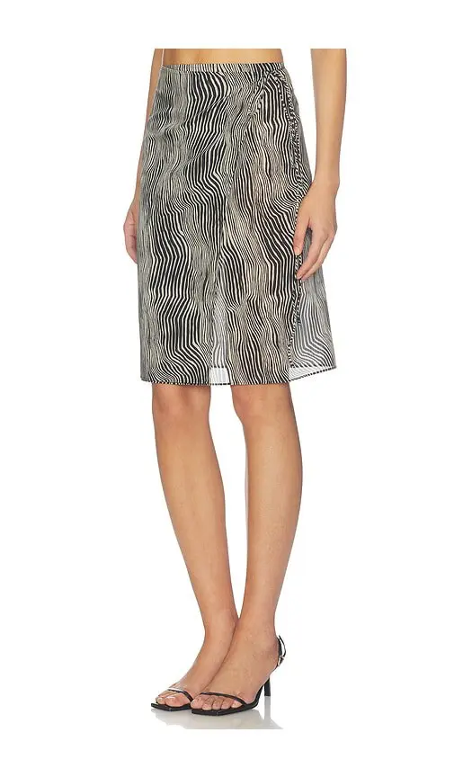 ST. AGNI Savannah Silk Wrap Skirt