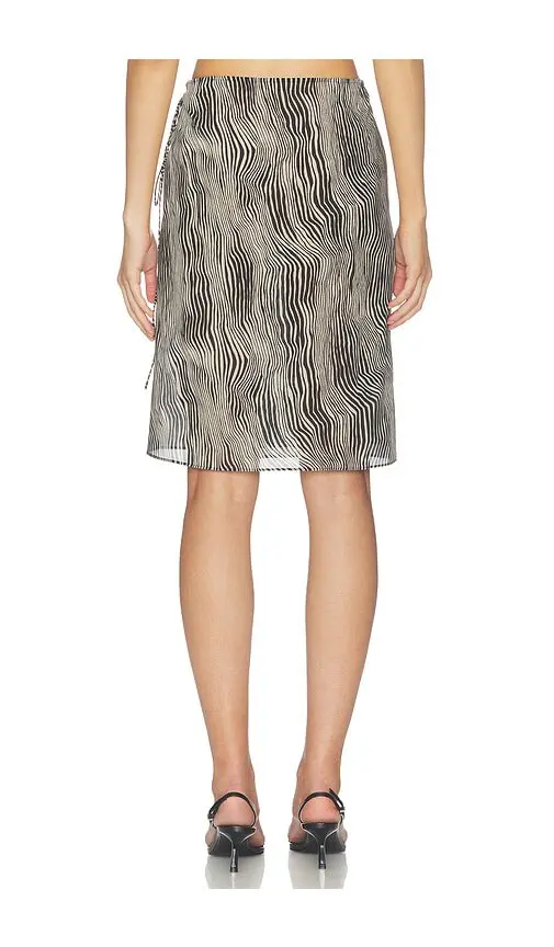 ST. AGNI Savannah Silk Wrap Skirt