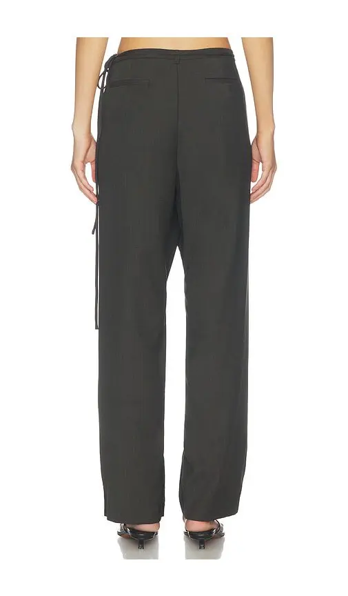 ST. AGNI Wrap Rouleau Pants In Grey