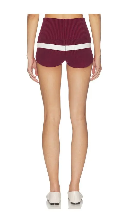 SNDYS. Carla Short In Burgundy