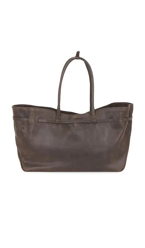 MARGESHERWOOD Grandma Used Bag Large Bag In Taupe - Sepia Pull Up
