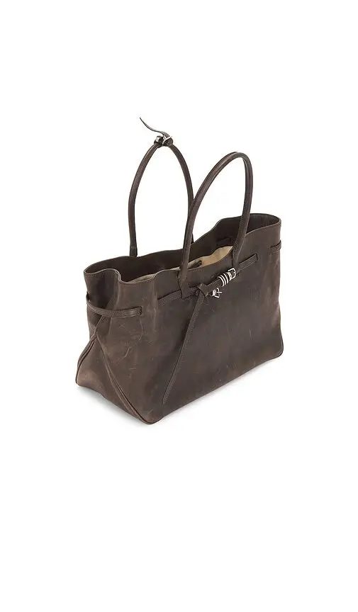 MARGESHERWOOD Grandma Used Bag Large Bag In Taupe - Sepia Pull Up