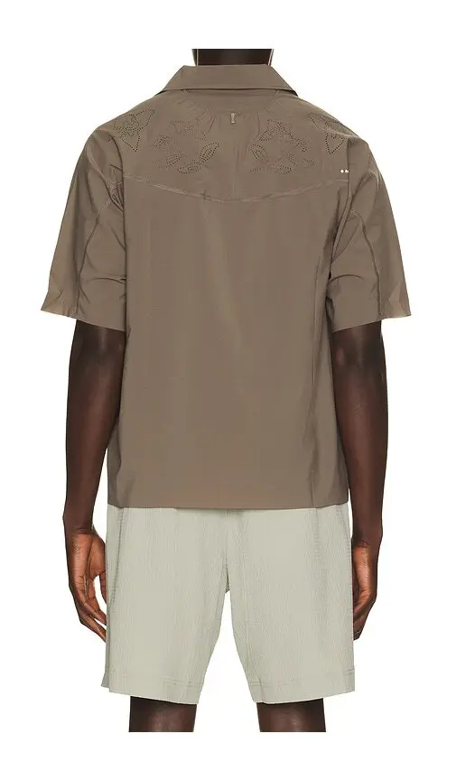 Satisfy Peaceshell River Shirt Short Sleeves In Brown