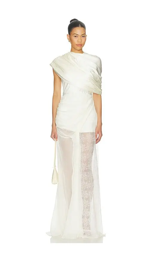 DEME BY GABRIELLA The Darcy Dress In White - Off White