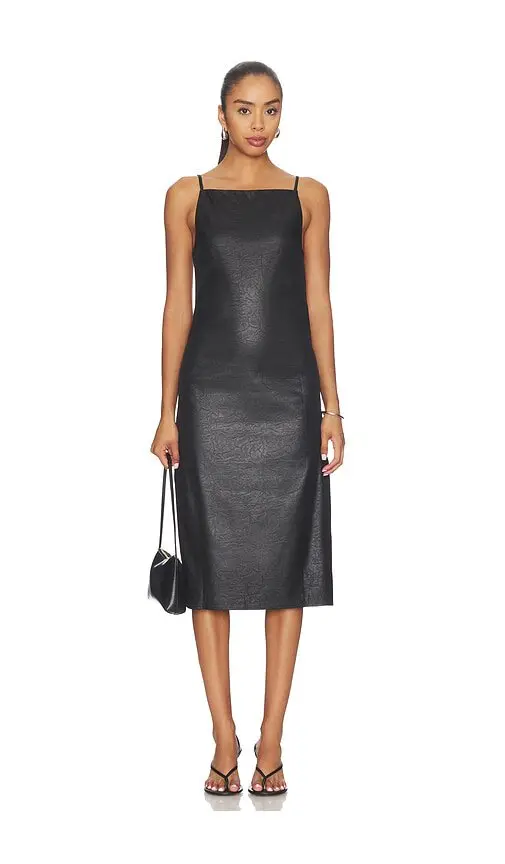 Lioness Alexa Midi Dress In Black