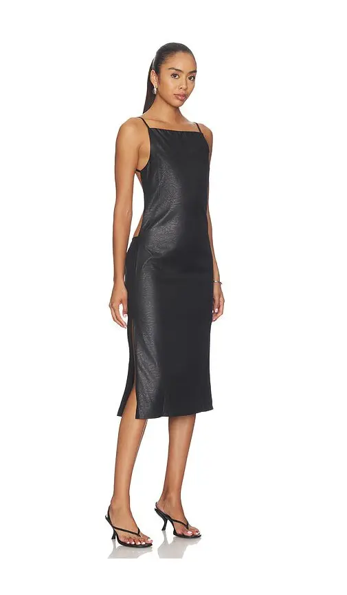 Lioness Alexa Midi Dress In Black