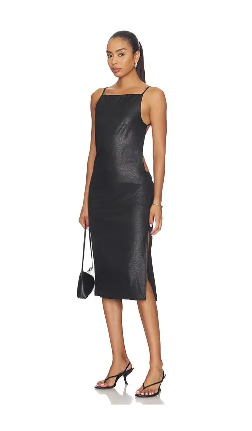 Lioness Alexa Midi Dress In Black