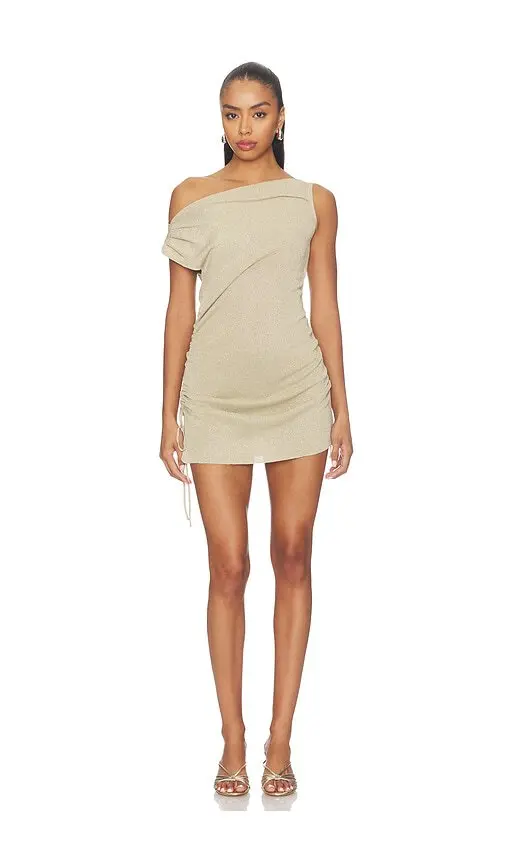 Lioness Original Sin Mini Dress In Cream - Oyster