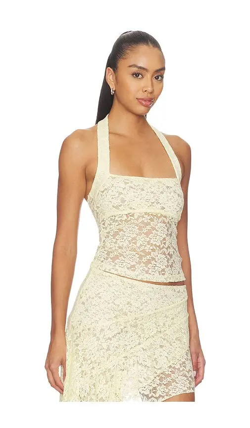 Lioness Palisades Halter Top In Neutral