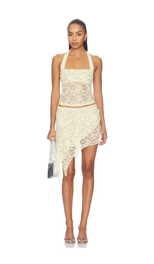 Lioness Palisades Halter Top In Neutral