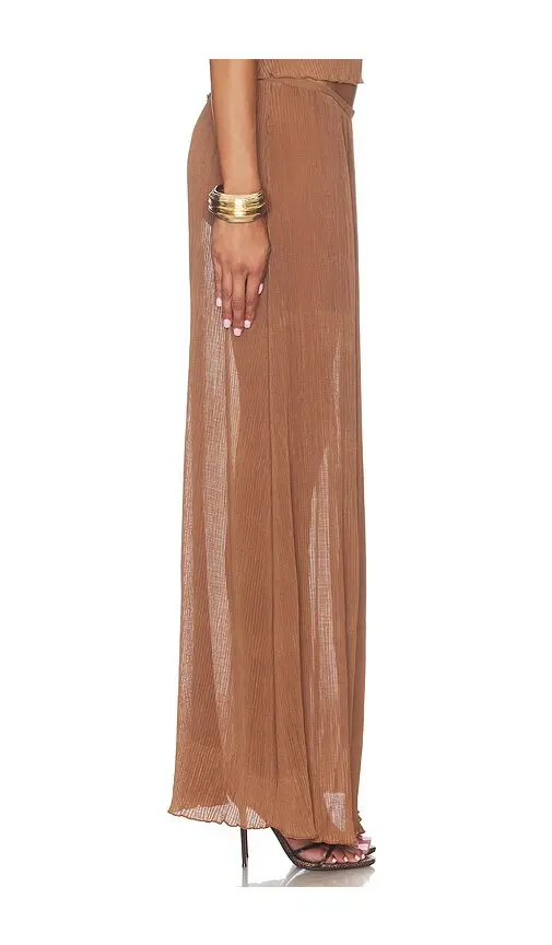 Lioness Ford Maxi Skirt In Chocolate