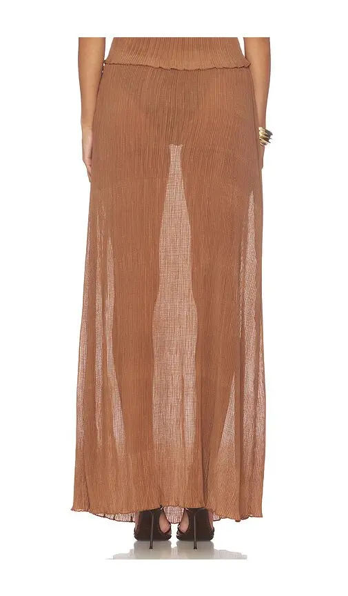 Lioness Ford Maxi Skirt In Chocolate